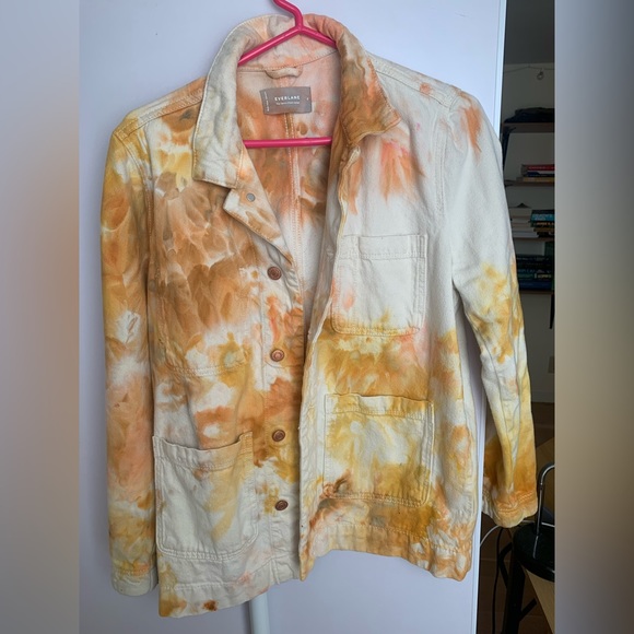 Everlane | Jackets & Coats | Custom Tye Dye Everlane Denim Chore Jacket ...
